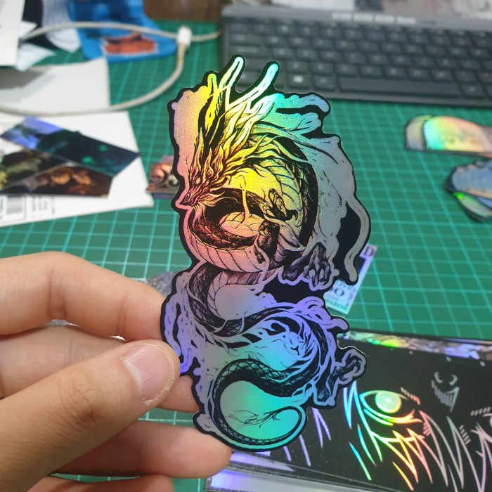 Jual Sticker Hologram Anime Besar - PSH1097 - Dragon | Shopee Indonesia