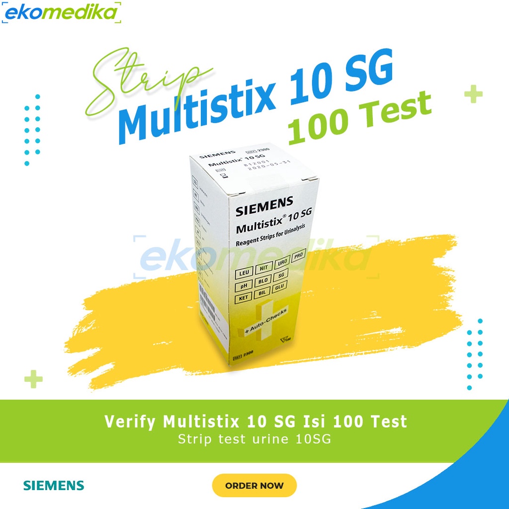 Jual URINE STRIP SIEMENS Multistix 10 Parameter 10 SG 100T - Urinalysis ...