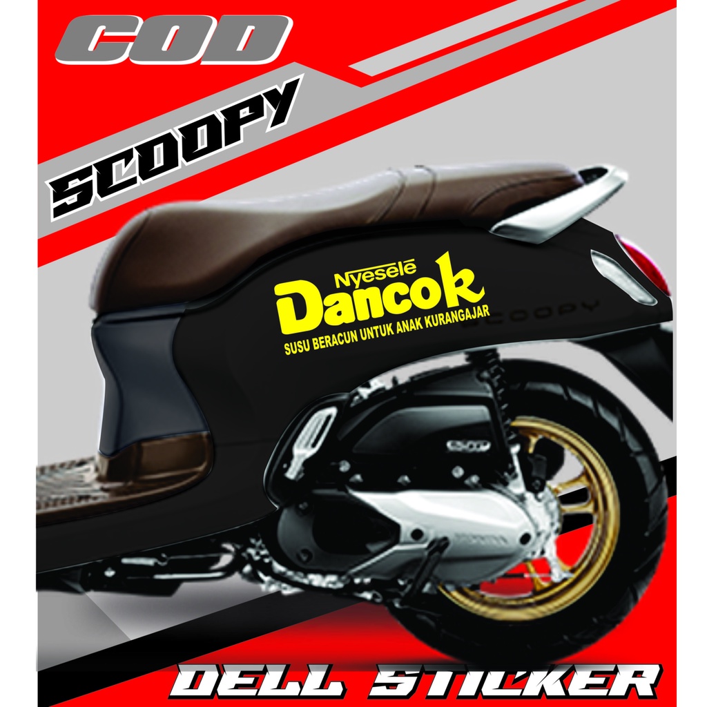 Jual Stiker Scoopy DANCOK sticker scoopy Striping scoopy Cutting ...