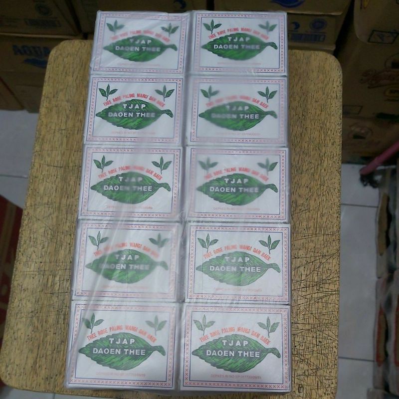 Jual Teh Cap Daun Bubuk / Tjap Daoen Thee (1pak = 10pc) | Shopee Indonesia