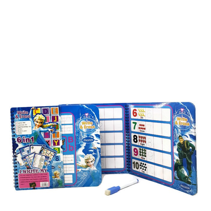 Jual Buku Belajar Menulis Abjad Angka Karakter Sofia Frozen | Shopee ...