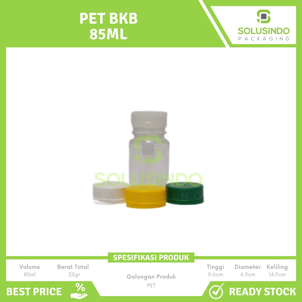 Jual Botol Plastik BKB 85ml PET (MINIMUM 10 PCS) | Shopee Indonesia