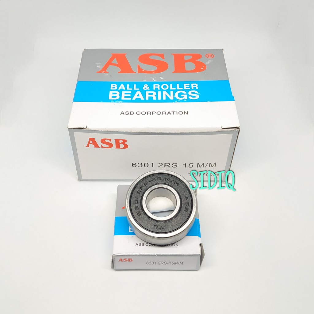 Jual Ball Bearing 6301 2RS 15MM ASB Bearing Laher 15 MM Bearing Spesial ...