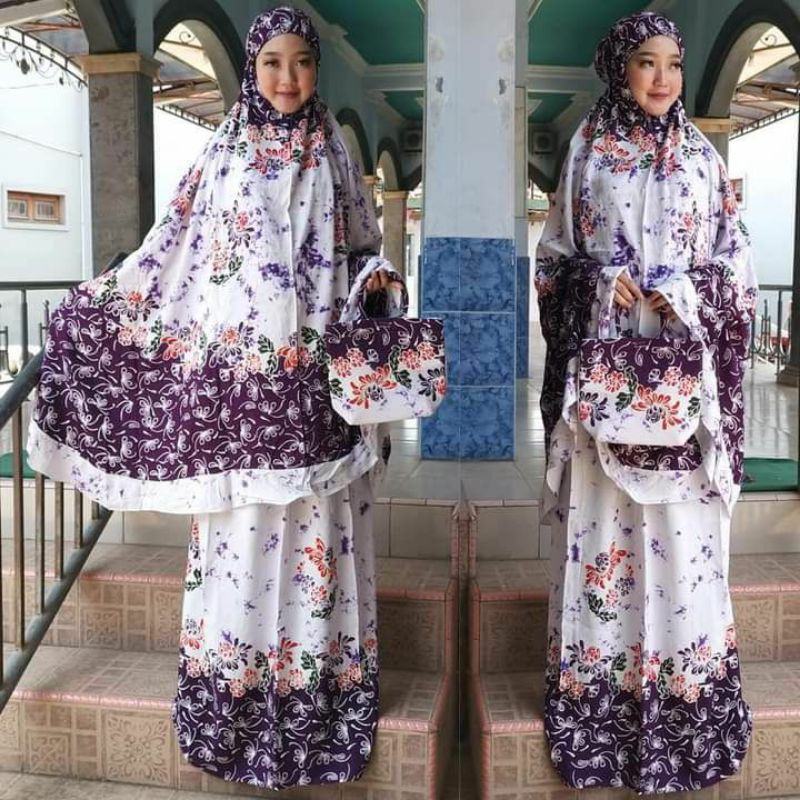 Jual MUKENA REMEKAN PUTIH WARNA | Shopee Indonesia