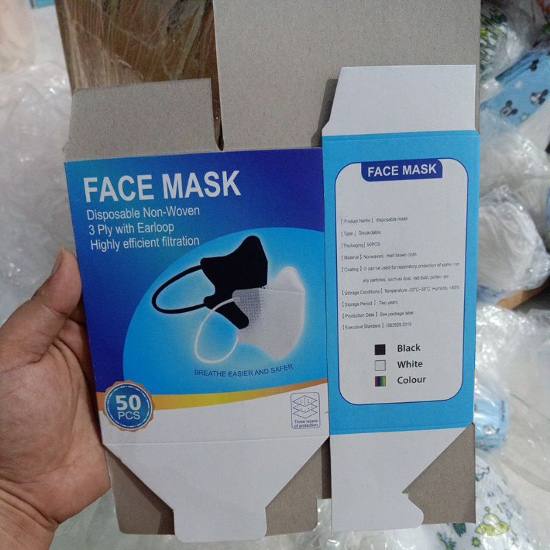 Jual kardus/dus/dos/box masker Duckbill | Shopee Indonesia