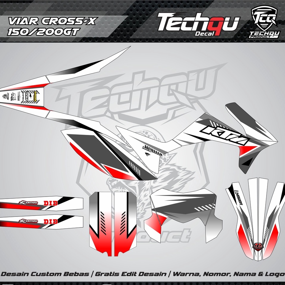 Jual Decal Viar Cross-x 150/200 T5 | Shopee Indonesia