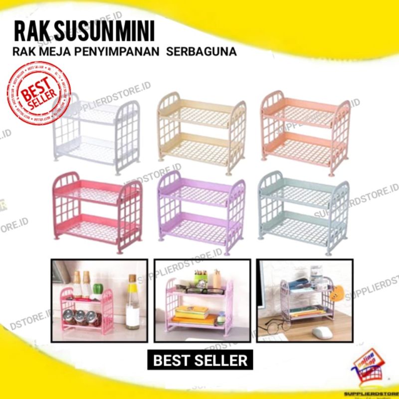 Jual Rak Mini Meja Serbaguna Penyimpanan Kosmetik Alat Rias Bumbu Dapur ...