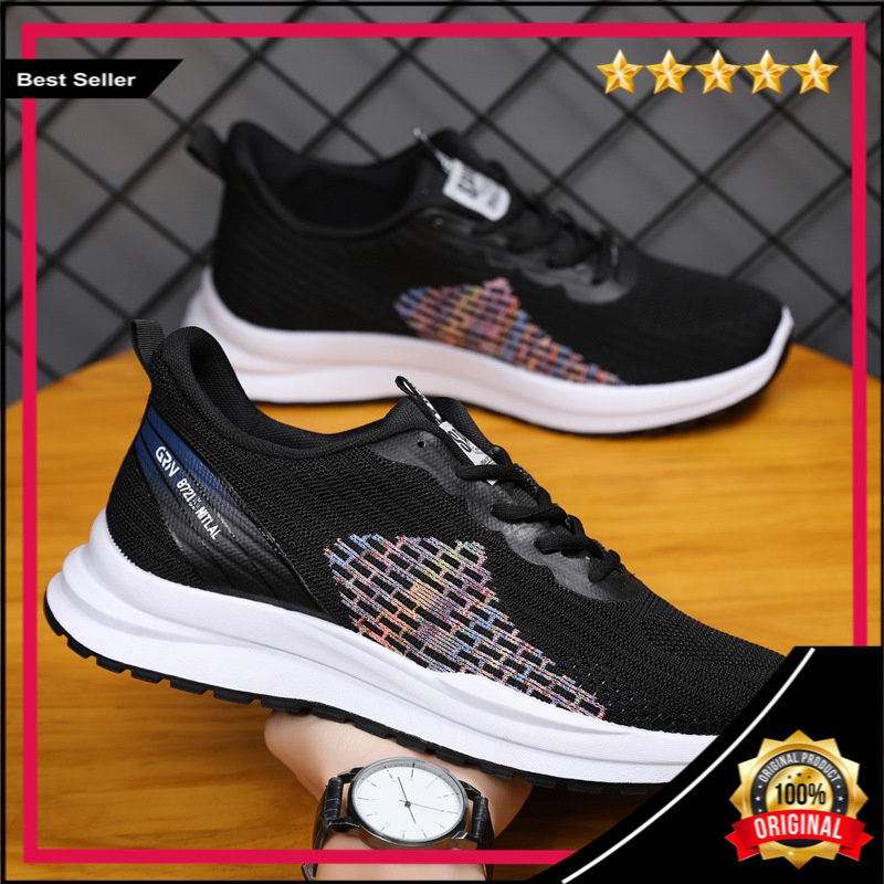 Jual 2022 Pria Tren Fashion Pria Korea Kasual Sepatu All-Match Olahraga ...