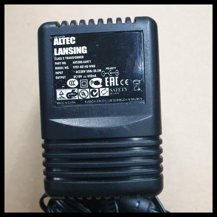 Jual Adaptor Speaker Aktif Altec Lansing Avs 300 Avs 500 New Kode 913 ...