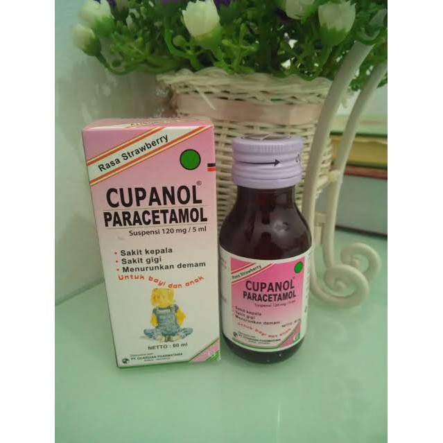 Jual Cupanol Syr Sirup Paracetamol 60ml Rasa Strawberry | Shopee Indonesia
