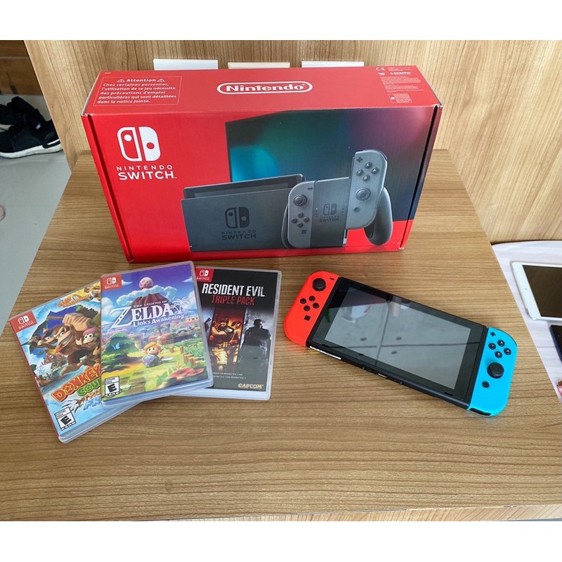 Jual Nintendo Switch Neon V2 Second + Bonus 7 Games | Shopee Indonesia