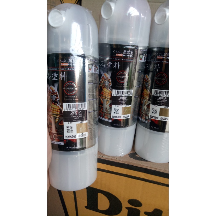 Jual cat semprot samurai pilok pilox samurai clear 2k01p 300ml top coat ...