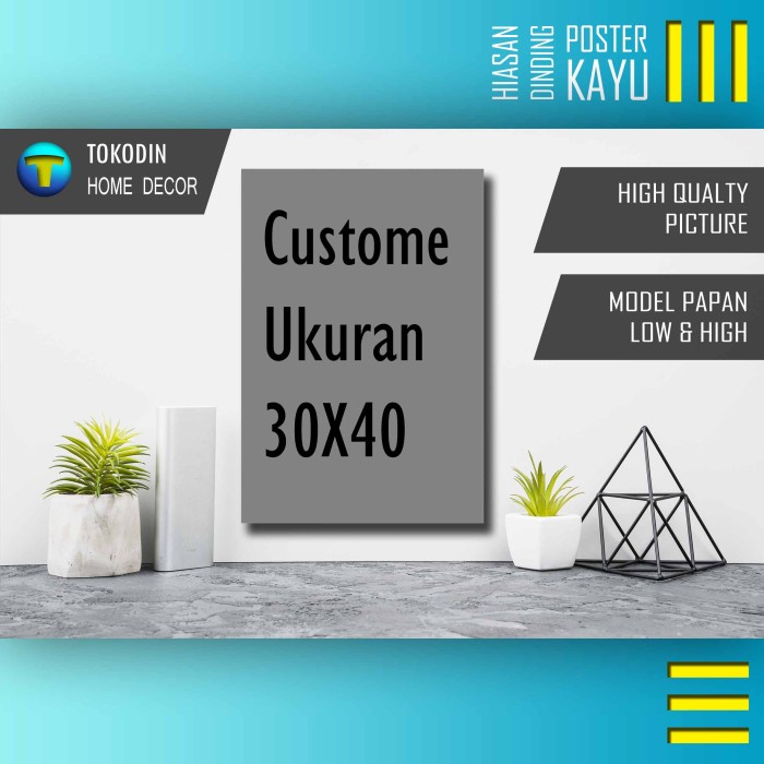 Jual Jual Custome Poster Dinding Kayu A3 Ukuran 30X40 - Hiiasan Dinding ...