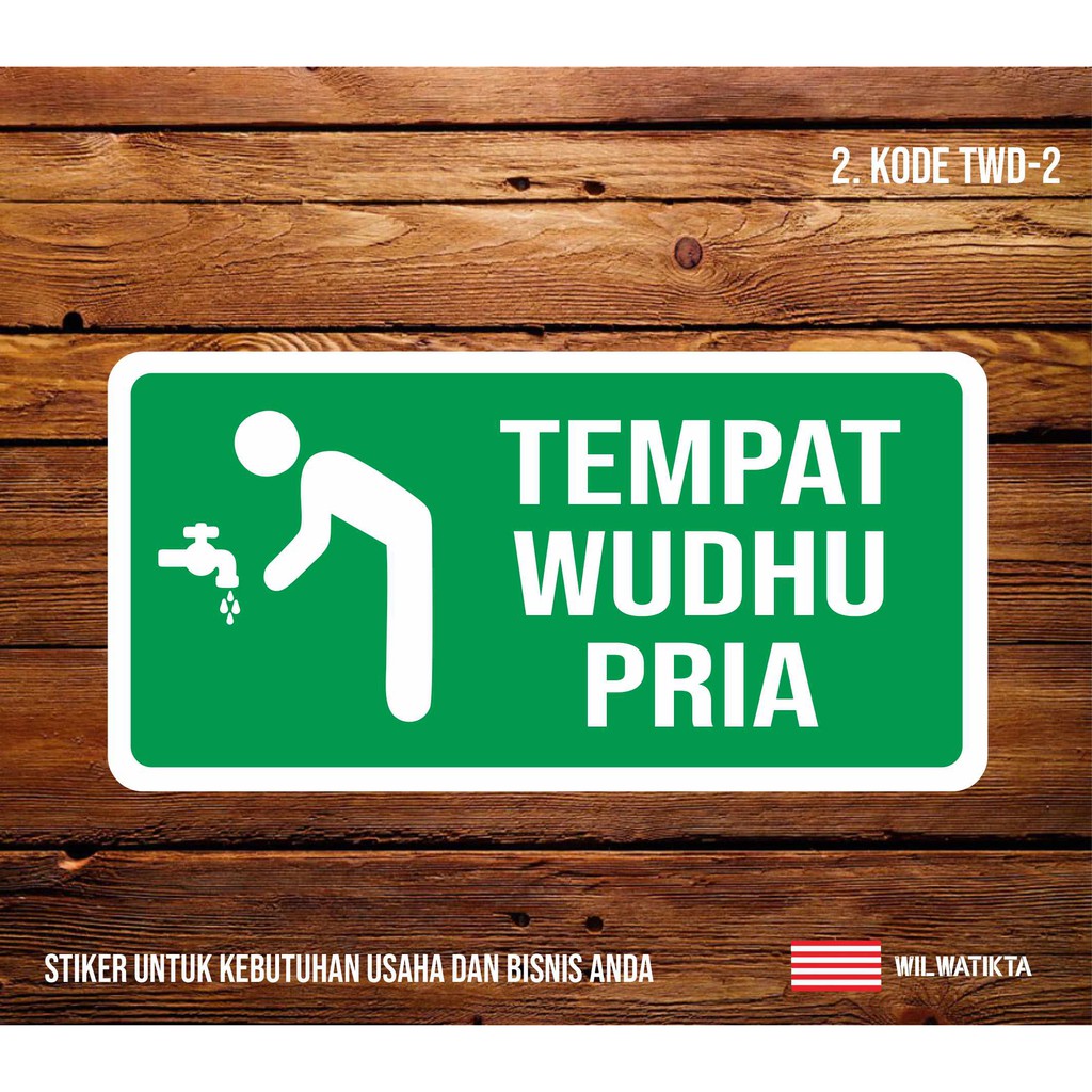 Jual Stiker Sign Tempat Wudhu Pria dan wanita ( Min 2 Pcs ) | Shopee ...