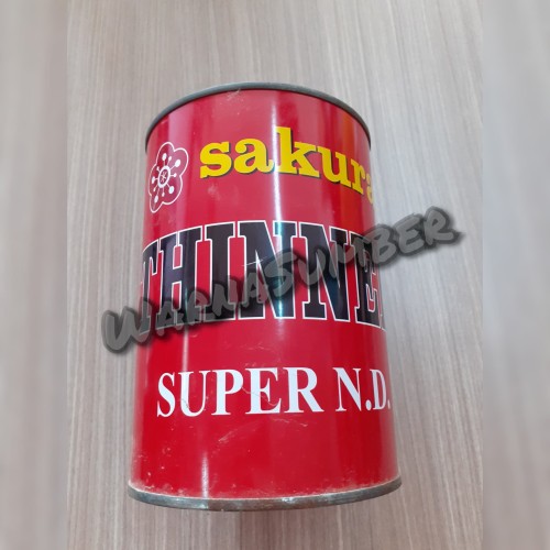 Jual Tiner Thiner Thinner Sakura Merah 1 Liter Pengencer Cat | Shopee ...