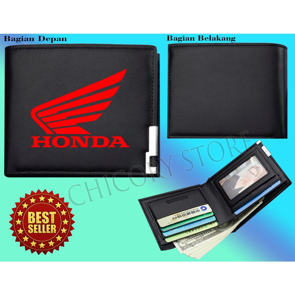 Jual Dompet Lipat Pria HONDA Dompet Kulit Letter Wallet HONDA KEREN ...