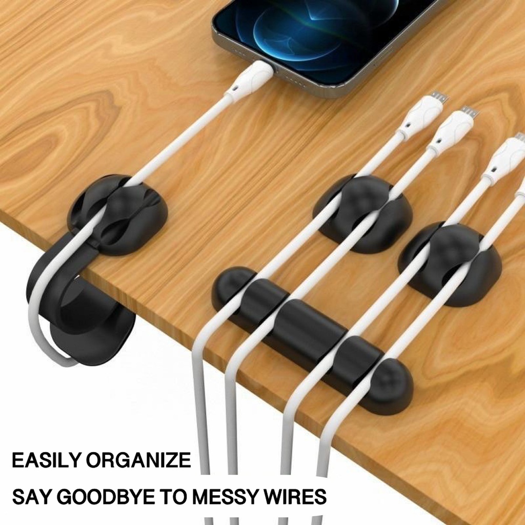 Jual Silicone Cable Organizer K507 / Cable Clip Self-Adhesive | Shopee ...