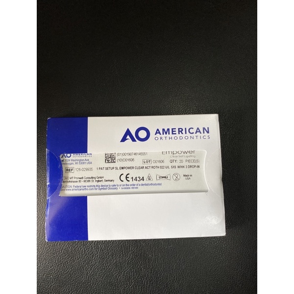 Jual American Orthodontics Ao self ligating empower clear bracket ...