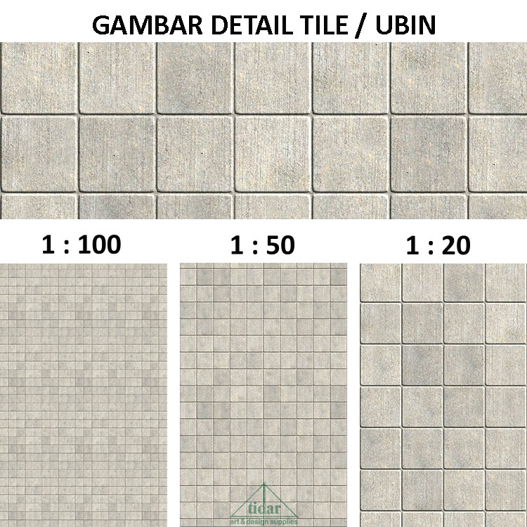 Jual Kertas Motif / Corak Ubin Skala - Lantai - Tile / Miniblock #21 ...