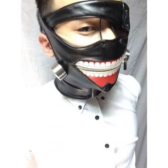 Jual Unik New Anime Cosplay Tokyo Ghoul Kaneki Ken Mask topeng import ...