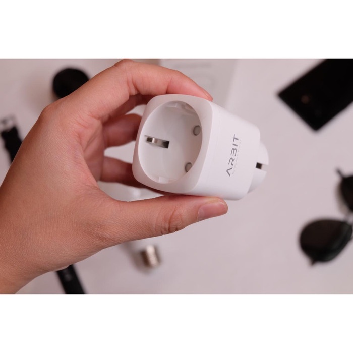 Jual W20 Arbit Wifi Smart Plug Socket 16A With Power Meter Works Alexa ...