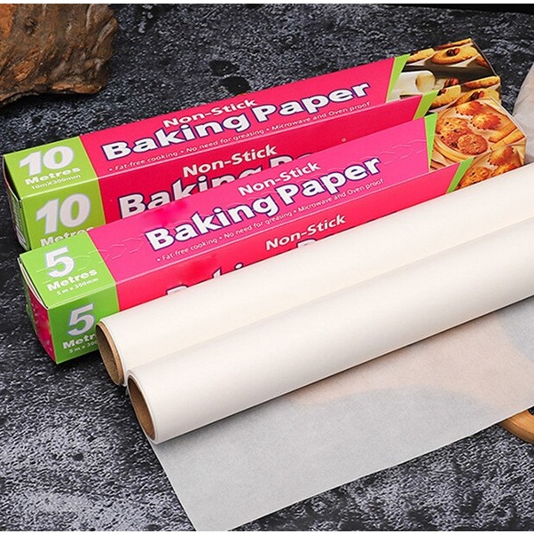 Jual Baking Paper/Kertas Baking Kertas Roti Alas Roti 30cm 5/10 meter ...