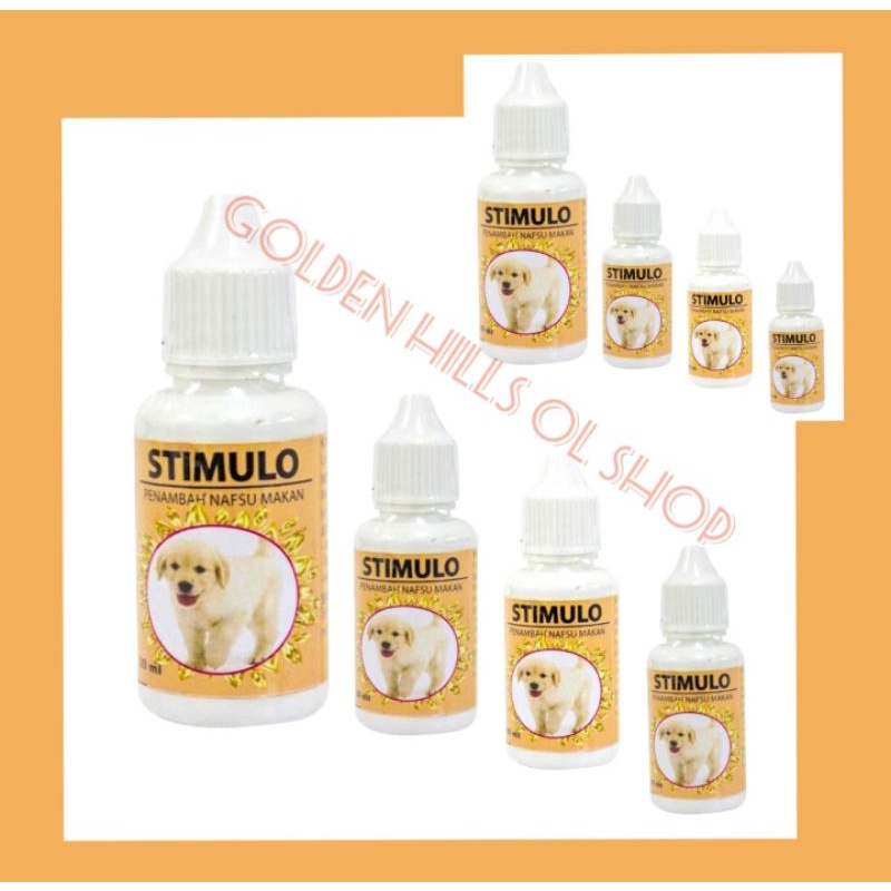 Jual STIMULO DOG 30ml stimulo penambah nafsu makan Untuk anjing ...