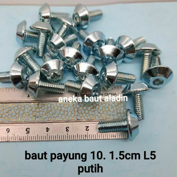 Jual baut L5 payung 10. 1.5cm isi 5pcs | Shopee Indonesia