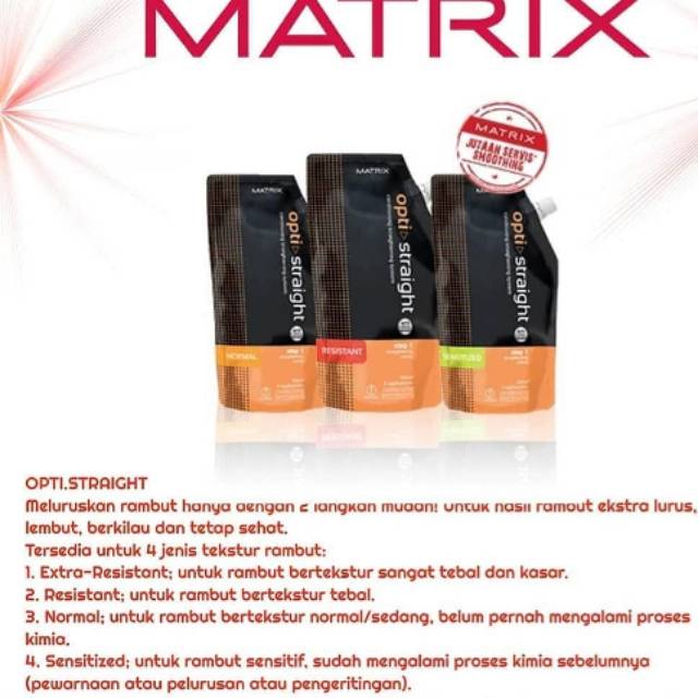 Jual Matrix pelurus rambut smoothing | Shopee Indonesia