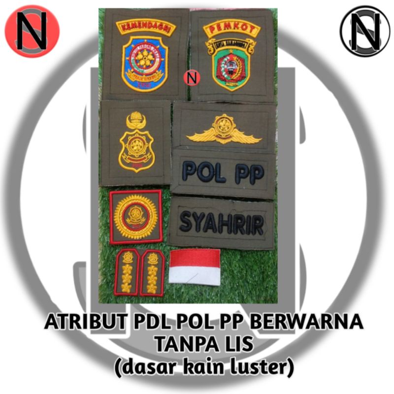 Jual atribut pdl pol pp timbul tidak pakai lis pinggir | Shopee Indonesia