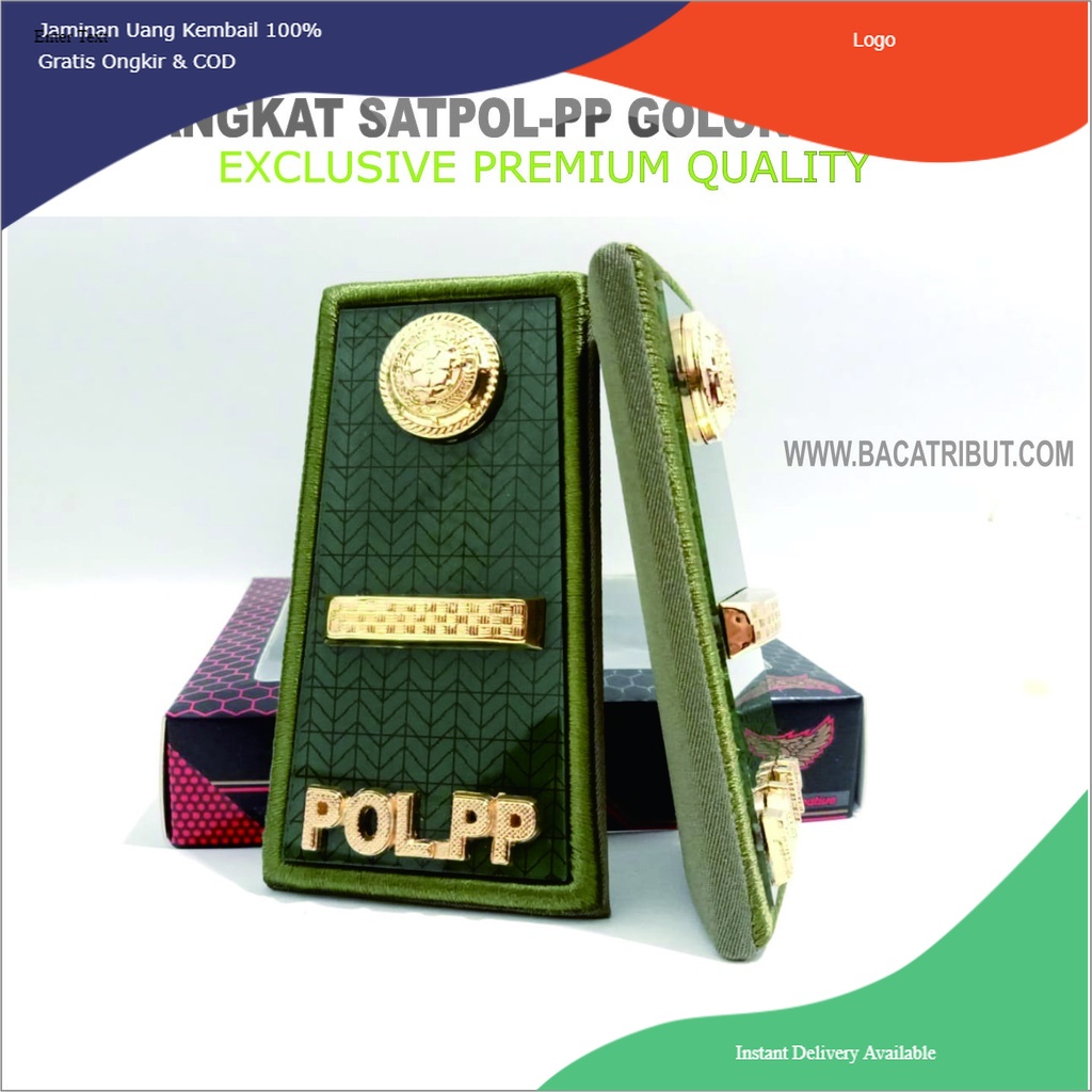 Jual ENK Tanda Pangkat PolPP Golongan 3a Premium | Shopee Indonesia