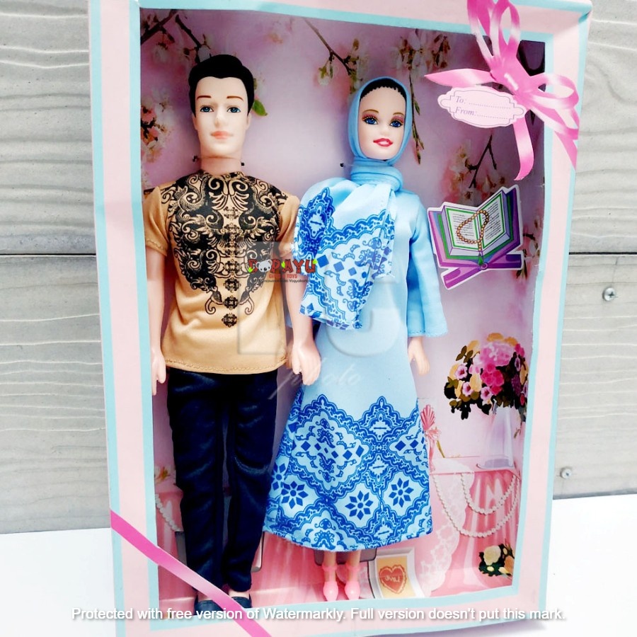 Jual BONEKA PASANGAN BAJU KOKO DAN HIJAB SWEET DAYS JM6651C | Shopee ...