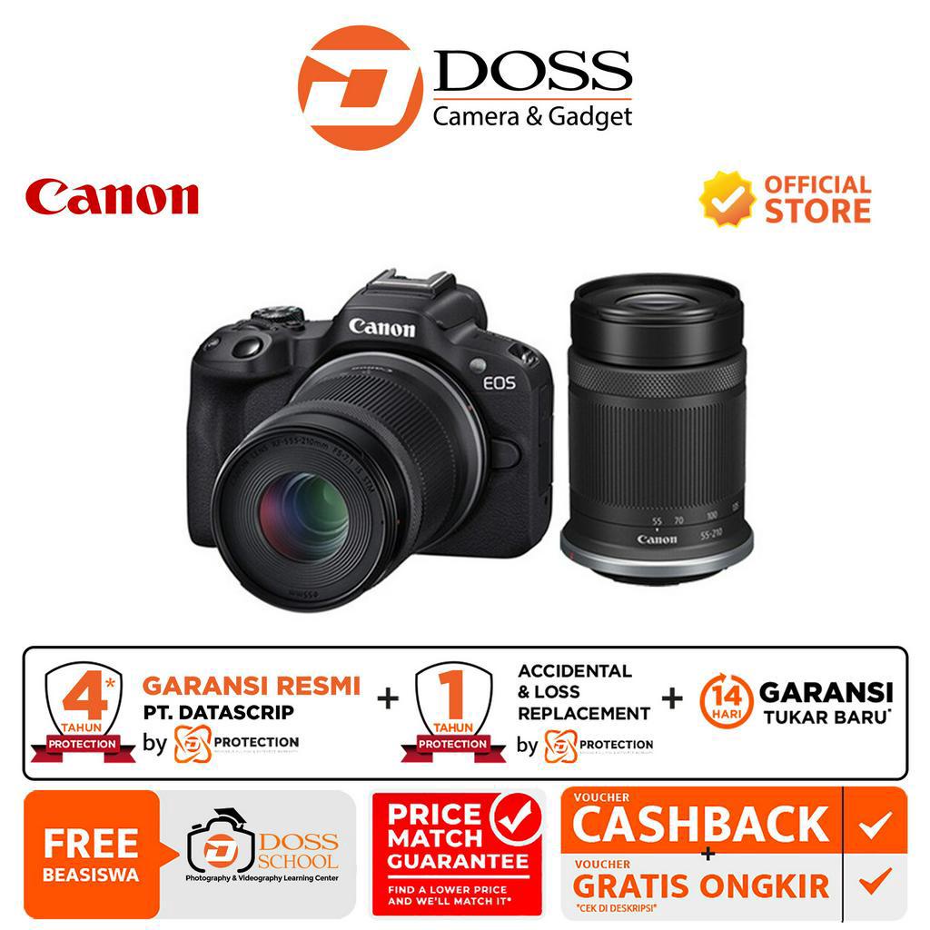 Jual Canon EOS R50 kit 18-45mm + 55-210mm Mirrorless Camera EOS R50 | Shopee Indonesia