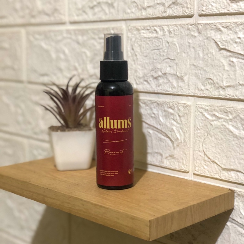 Jual Allums with baccarat fragance natural deodorant tawas alum spray ...