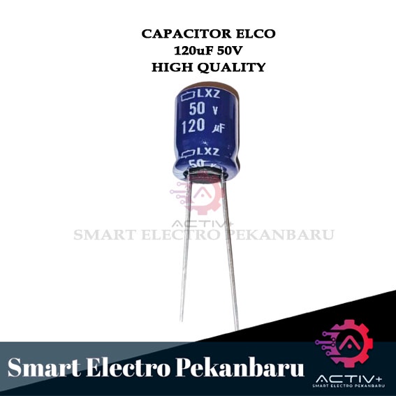 Jual ORIGINAL CAPACITOR ELCO 120uF 50V 120 uF 50 V Elco Capacitor Elko Kapasitor CAPASITOR 120 ...