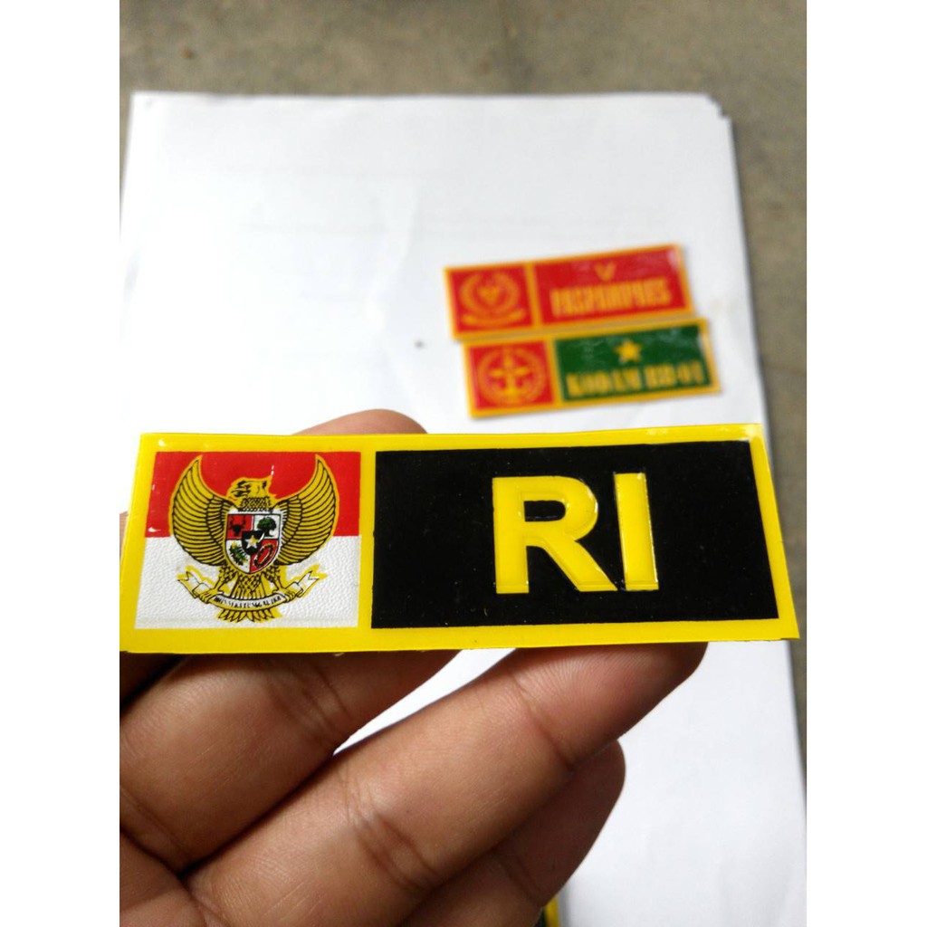 Jual stiker sticker plat RI - sticker RI | Shopee Indonesia