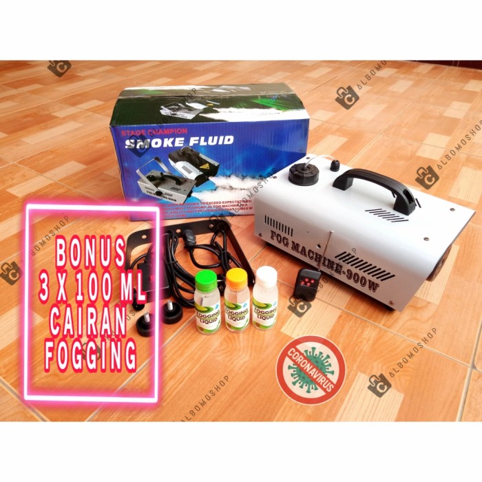 Jual Mesin Asap/Alat fogging mobil ruangan/Fog Machine 900w remote ...
