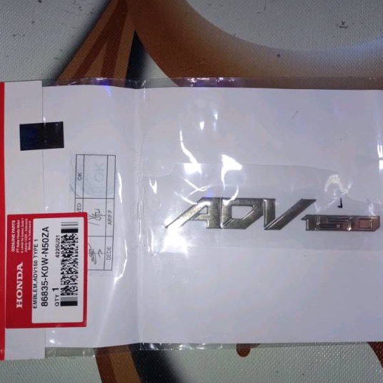 Jual Emblem Logo 3D Type1 GOLD Honda ADV 150 86835-K0W-N50ZA | Shopee ...