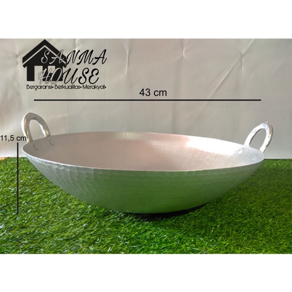 Jual Wajan Besar Uk 45 Cm Alumunium Garut Kuali Anti Lengket Garut ...