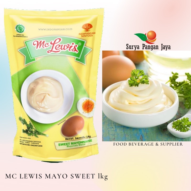 Jual Mc Lewis Mayo Sweet - 1kg / MAYONAISE Mc Lewis 1kg | Shopee Indonesia