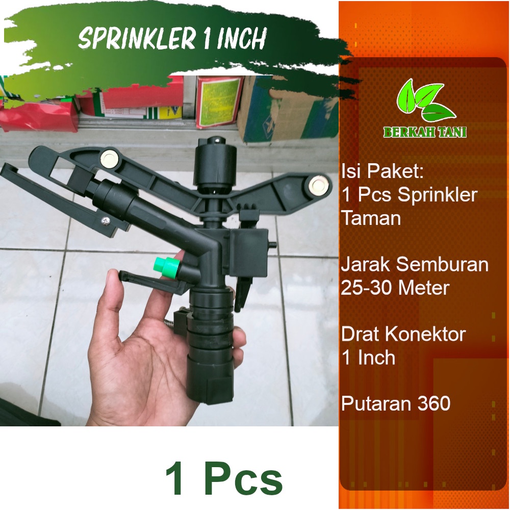 Jual Sprinkler Sprinkle Air Taman Impact Rain Gun Drat 1 Inch Spray 25m ...