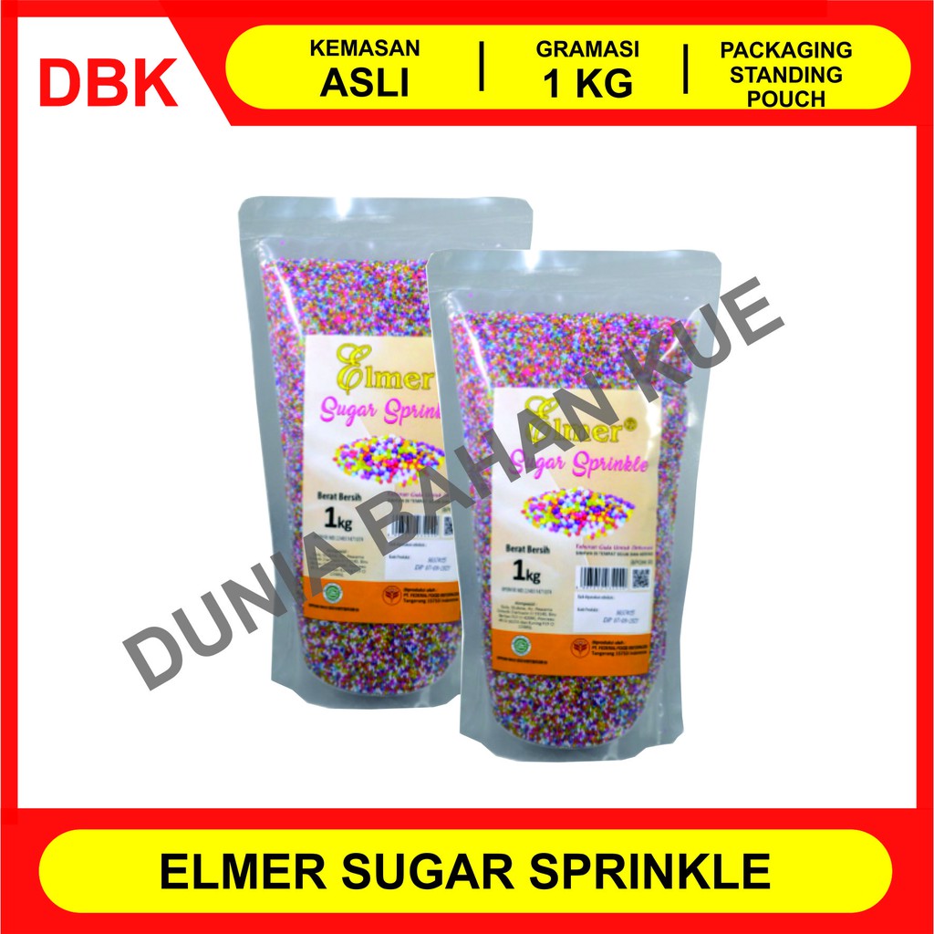 Jual ELMER SUGAR SPRINKLE / GULA BUTIR / TRIMIT 1 KG | Shopee Indonesia