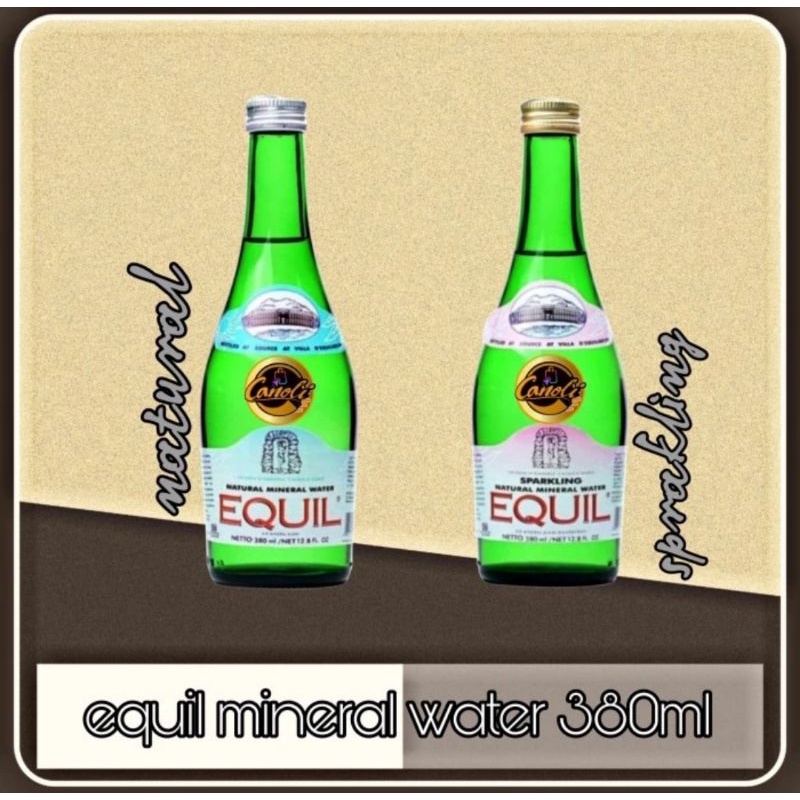 Jual equil mineral water 380 ml natural - sparkling | Shopee Indonesia