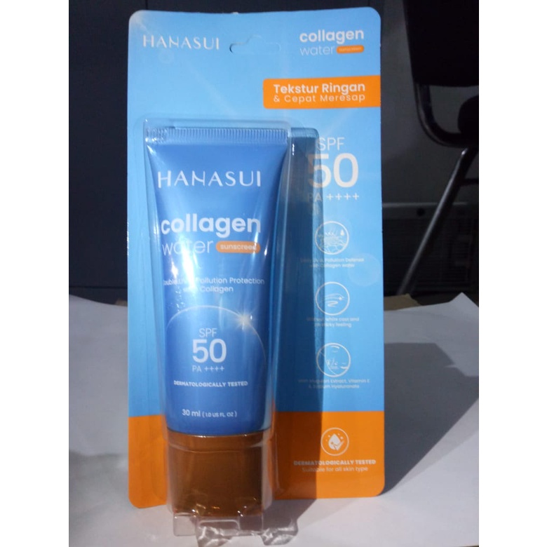 Jual HANASUI COLLAGEN WATER SUNSCREEN SPF 50 | Shopee Indonesia
