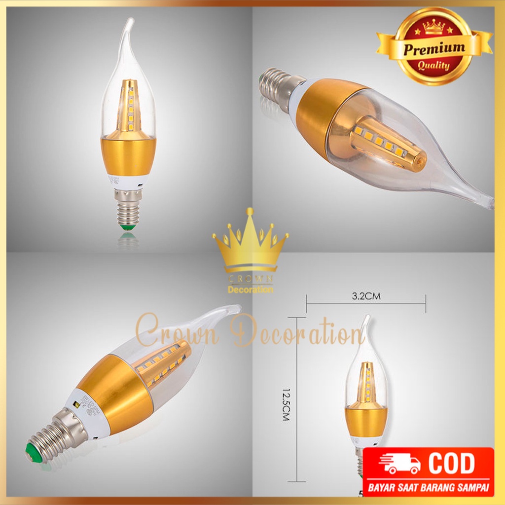 Jual Lampu Lilin Bening Candle Light 5- Lampu Dekorasi Hias Cafe Pelaminan | Shopee Indonesia