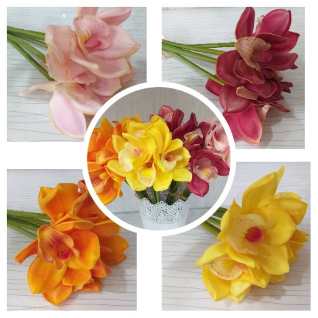 Jual Bunga Catalya / Catalya Artificial Latex / Bunga Karet | Shopee ...