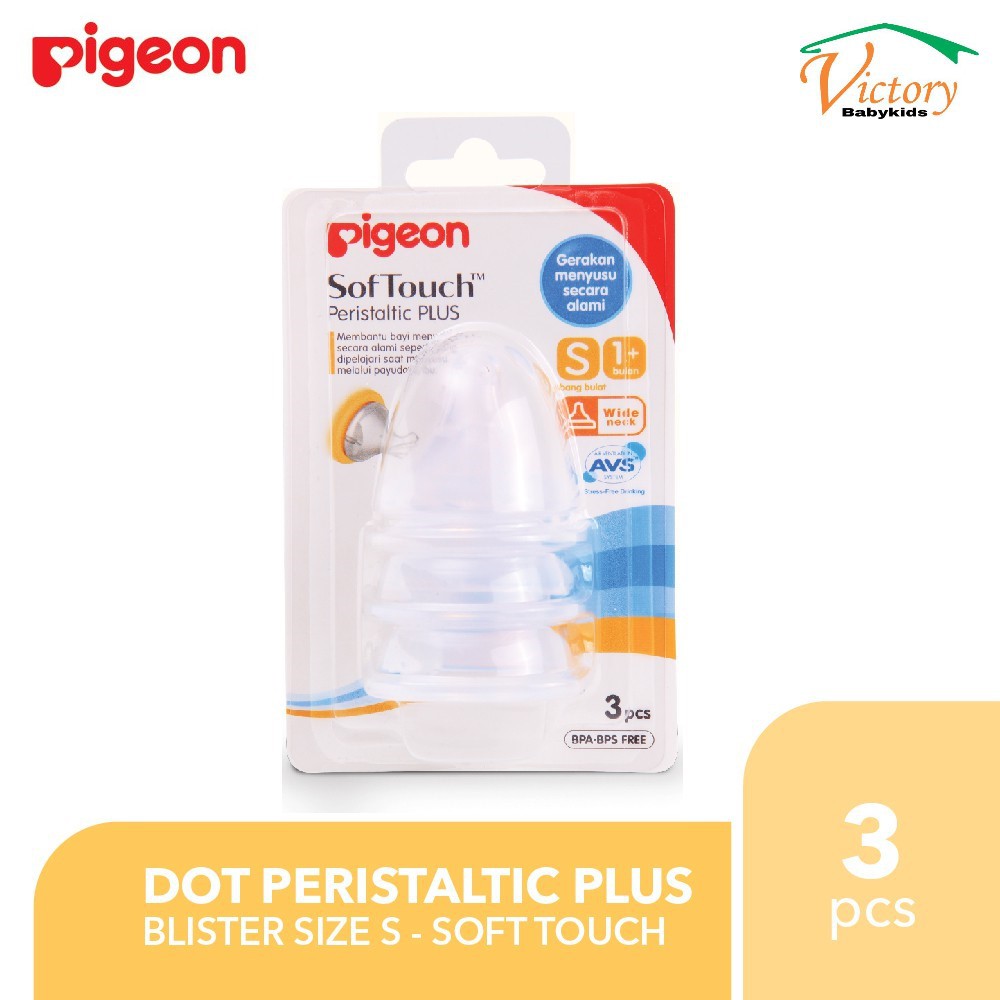 Jual Pigeon Dot Peristaltic Plus 3 Blister - Soft Touch | Dot Bayi | Shopee Indonesia