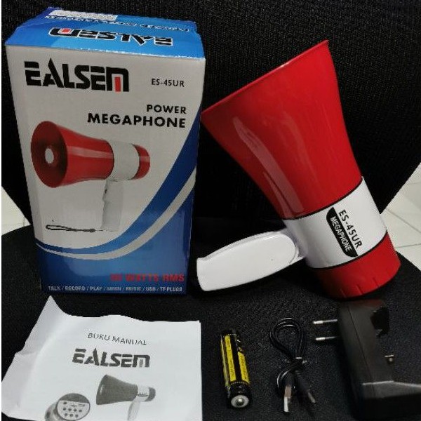Jual Megaphone toa pengeras suara EALSEM ES-45UR rekam suara,music ...