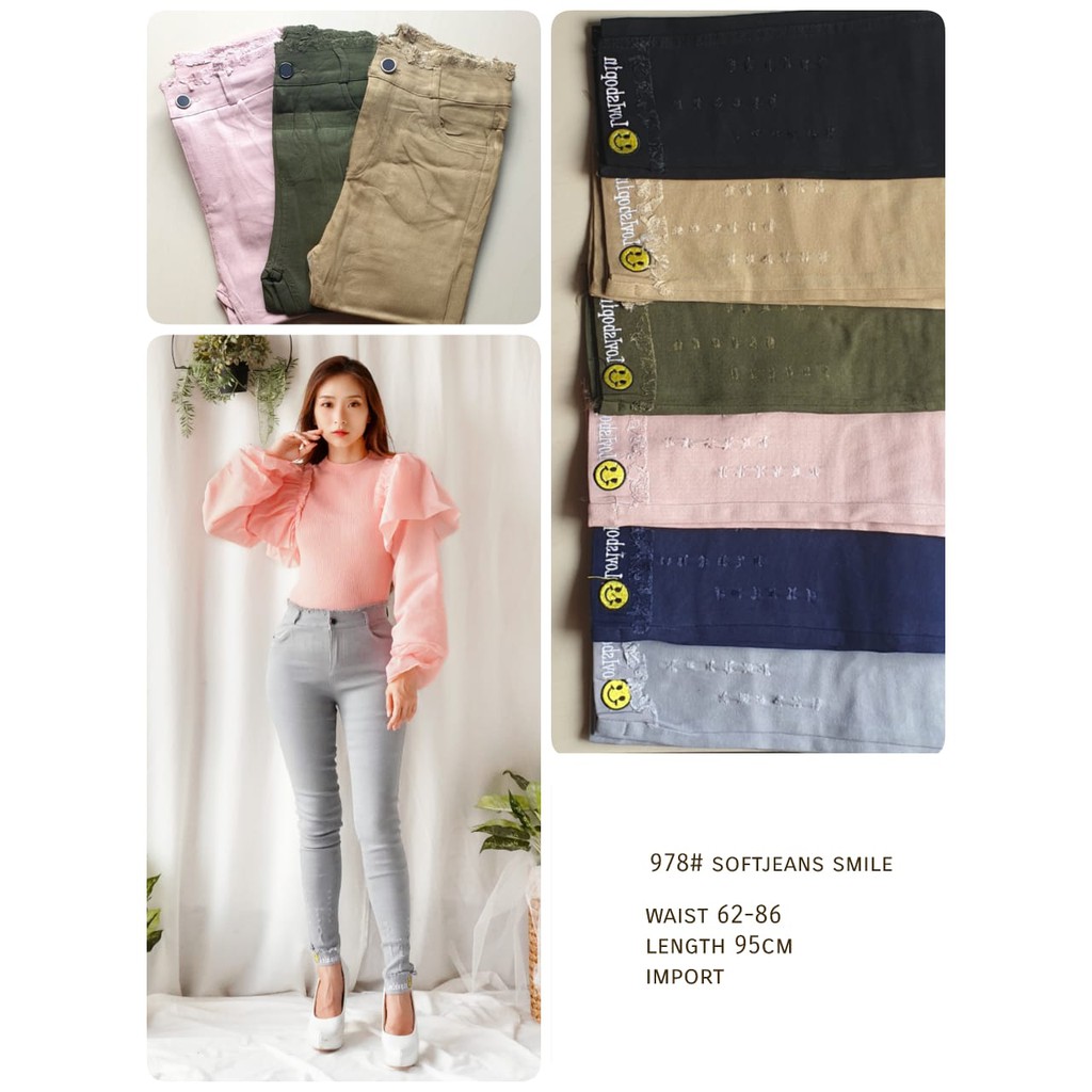 Jual SALE MURAH Celana Panjang 978 SoftJeans SMILE 3M THREE M TM SOFT JEAN GROSIR FASHION MURAH ...