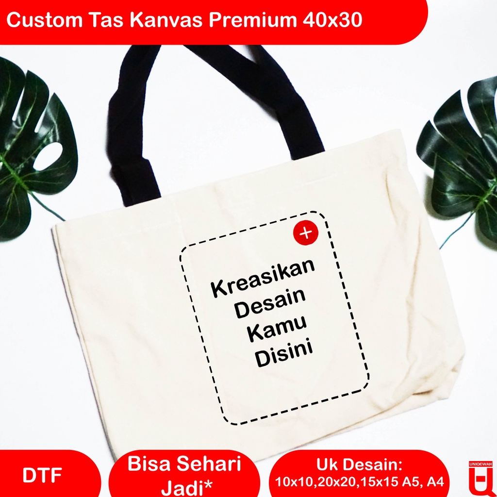 Jual Sablon/ Custom Totebag Kanvas | Shopee Indonesia